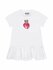Платье MOSCHINO Ruffled teddy-print dress, размер 74, бежевый/белый