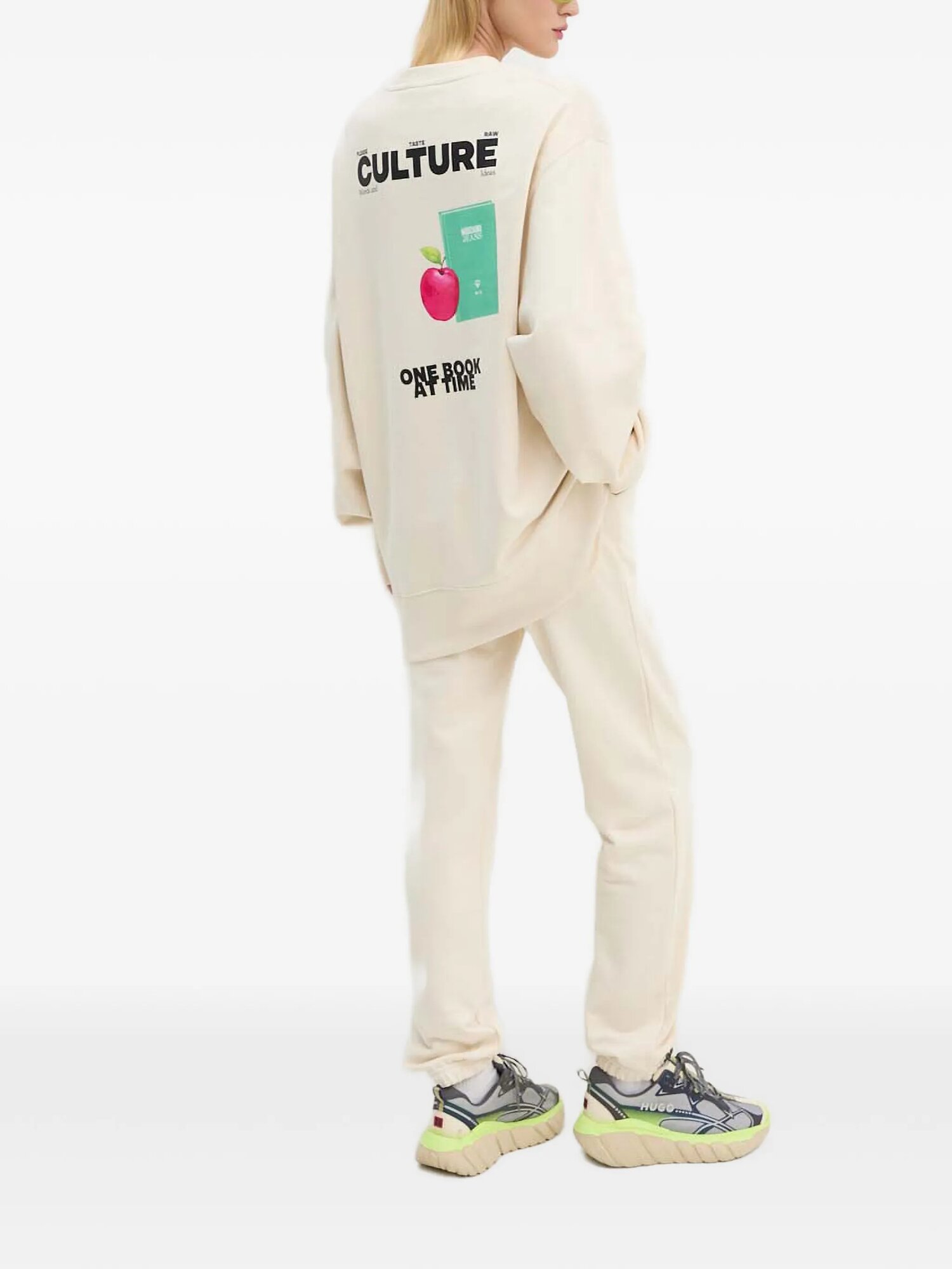 Брюки MOSCHINO JEANS Drawstring print trousers, размер S, разноцветный — фото 1