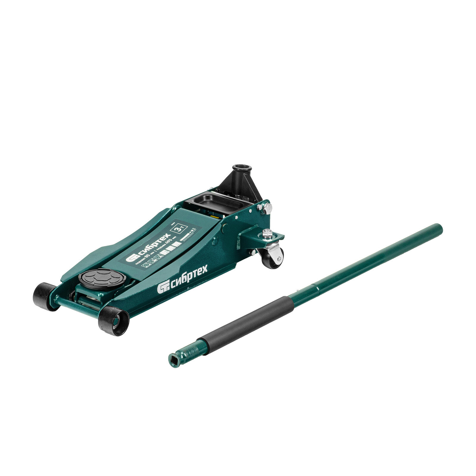 Домкрат подкатной гидравлический 3т 85-490 мм, 50850 50850