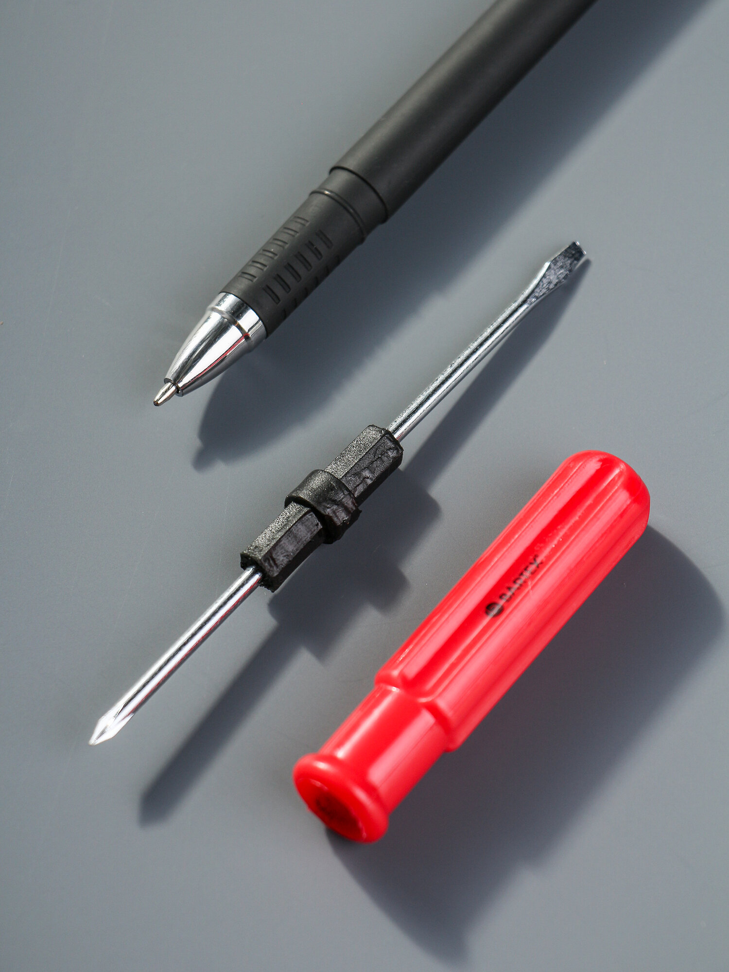 Отвертка Bartex 3х50 мм двусторонняя крестовая плюс плоская, сталь 40 хром, ручной слесарный инструмент для дома, дачи