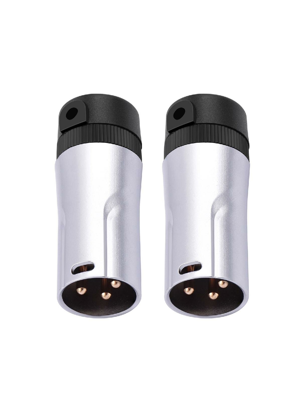 2ШТ микрофонных паяных разъемов, 3шт мужских и женских микрофонных слуховых разъемов