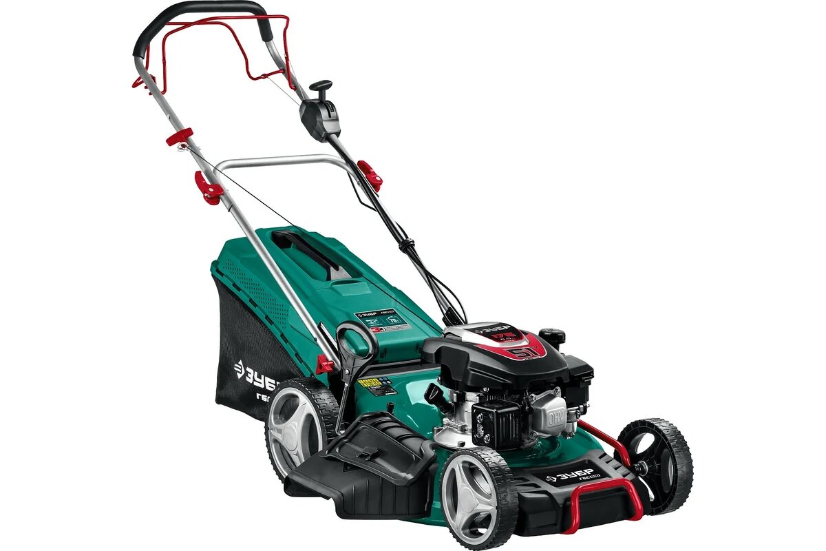 Газонокосилка ЗУБР "ГБС-510", бензиновая, мощность 6.5л. с, мульчирование, 3000 об/мин, 175 см³