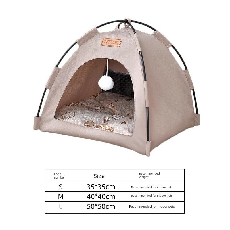 Палатка для кошек, складная летняя лежанка для кошек, домашняя лежанка для кошек, всесезонный домик для кошек, палатка