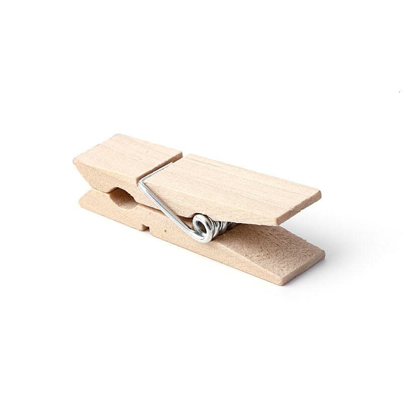 Деревянные прищепки для белья 50 шт, 25-72 мм, 45 на 7 мм