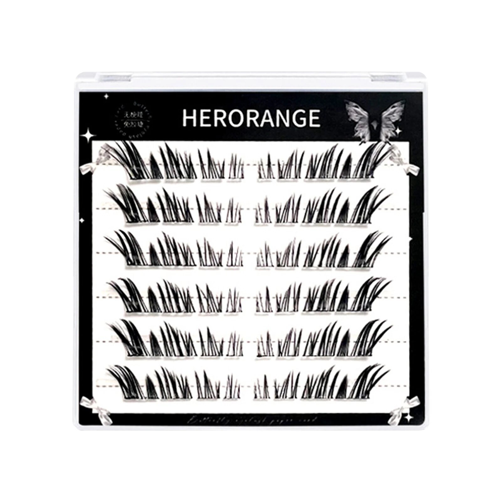 Индивидуальные ресницы HERORANGE, Цвет 03, 7-12 мм