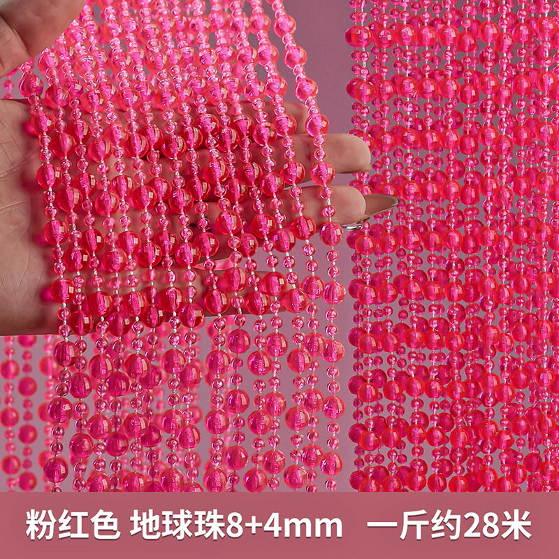 8+4 нити бусин, свадебная цепочка из бусин, хрустальная подвесная цепочка для потолка, занавес из бусин, украшение для свадебной сцены, нити бусин для рукоделия, производитель бусин.