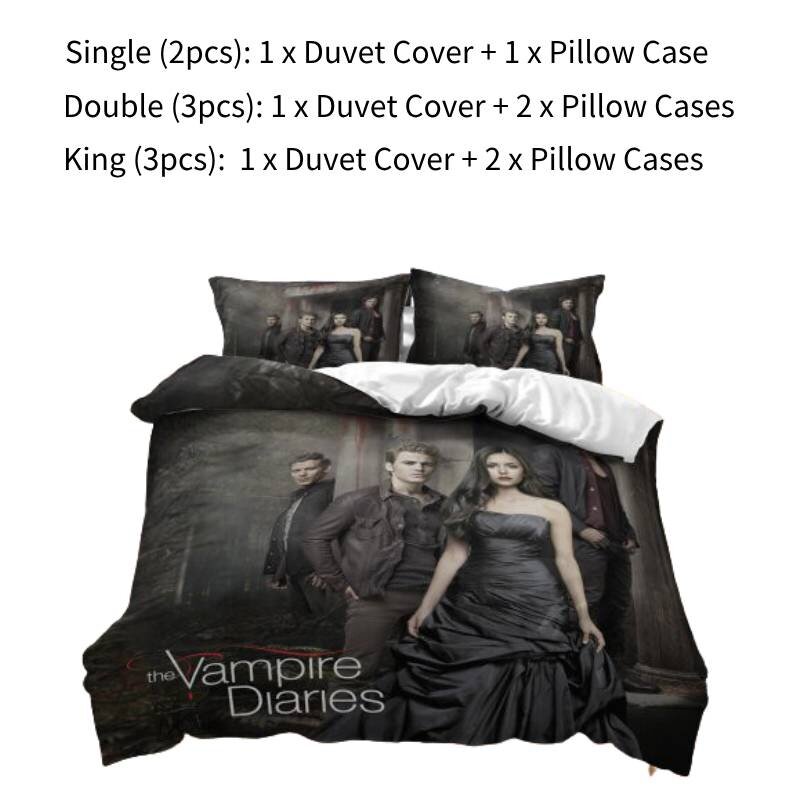 Постельное белье 3d printed vampire diary theme, стиль g-single, 135 x 200 см