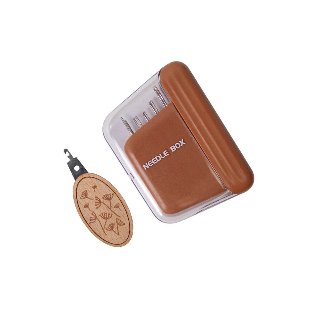 10 шт. Игла для шитья из нержавеющей стали с магнитным иглодержателем, футляром для хранения и нитевдевателем для ручного квилтинга и вышивки