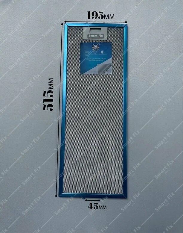2 шт. 195X515mm Фильтр капота Масляный фильтр аспиратора, 19,5X51,5 см