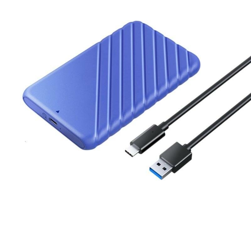 Корпус 2.5" для жесткого диска USB3.0, Синий - От USB A до USB C