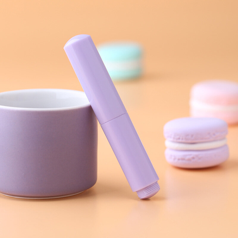 MAJOHN Второе поколение прозрачной ручки с эффектом звездного неба, макарон, мелад, коричневая мини-ручка для кармана