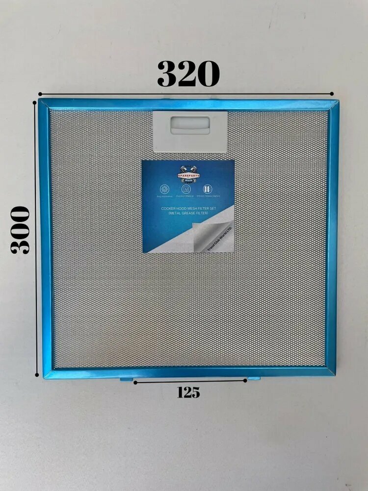 1 шт. 320x300 мм. Выхлопной фильтр, совместимый с Ar elik 9197062313, Масляный фильтр для вытяжного вентилятора, 32x30 CM. Досуг Pdly 90 E1s