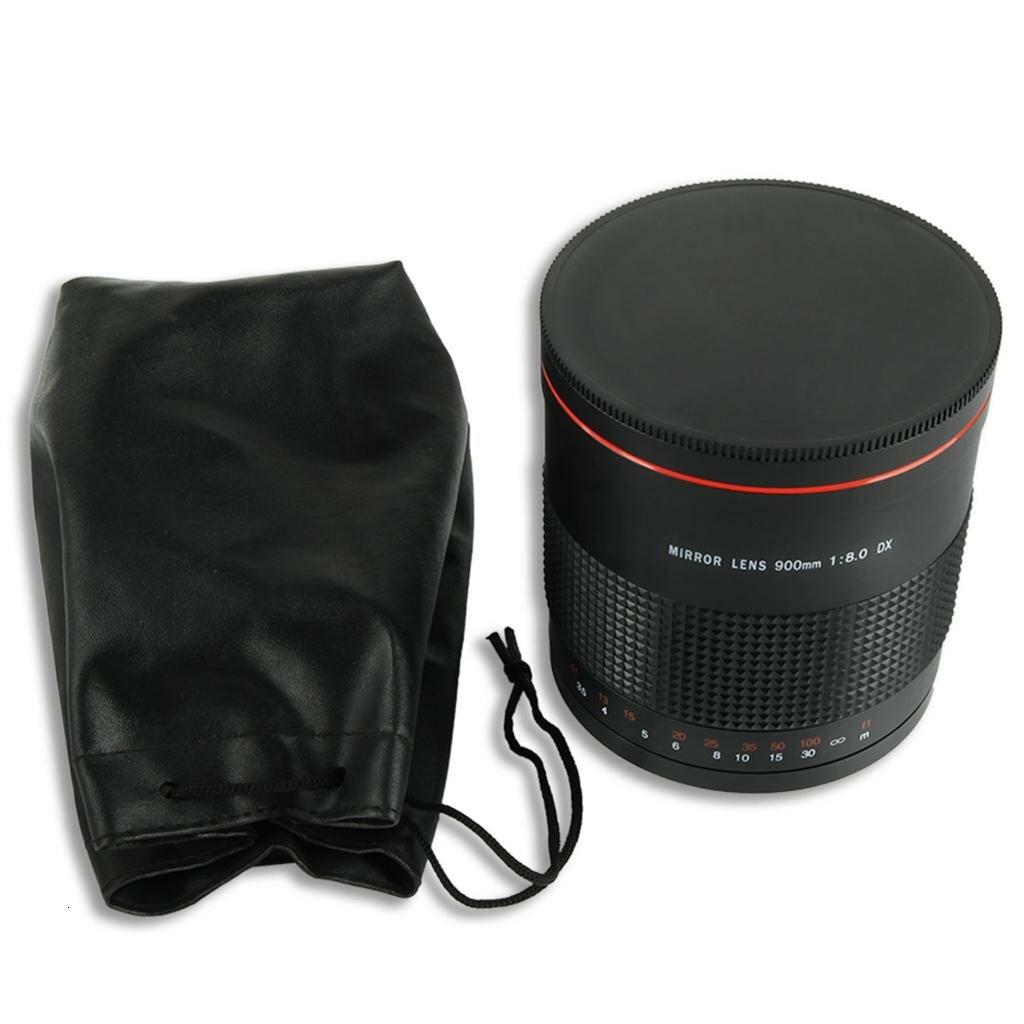 Телеобъектив с большой апертурой 900 мм F8.0 + кольцо-адаптер T2 + чехол, для порта Sony