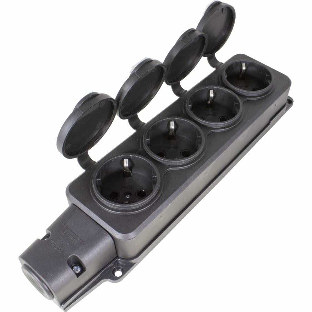 Электрическая розетка RUICHI РТ-001-4 115562