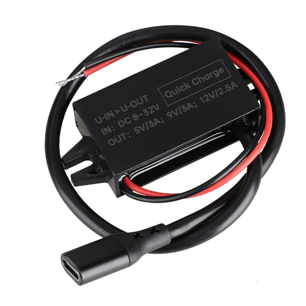 Модуль питания 8–32 В, 5/9/12 В, 30 Вт, Type-C, водонепроницаемый