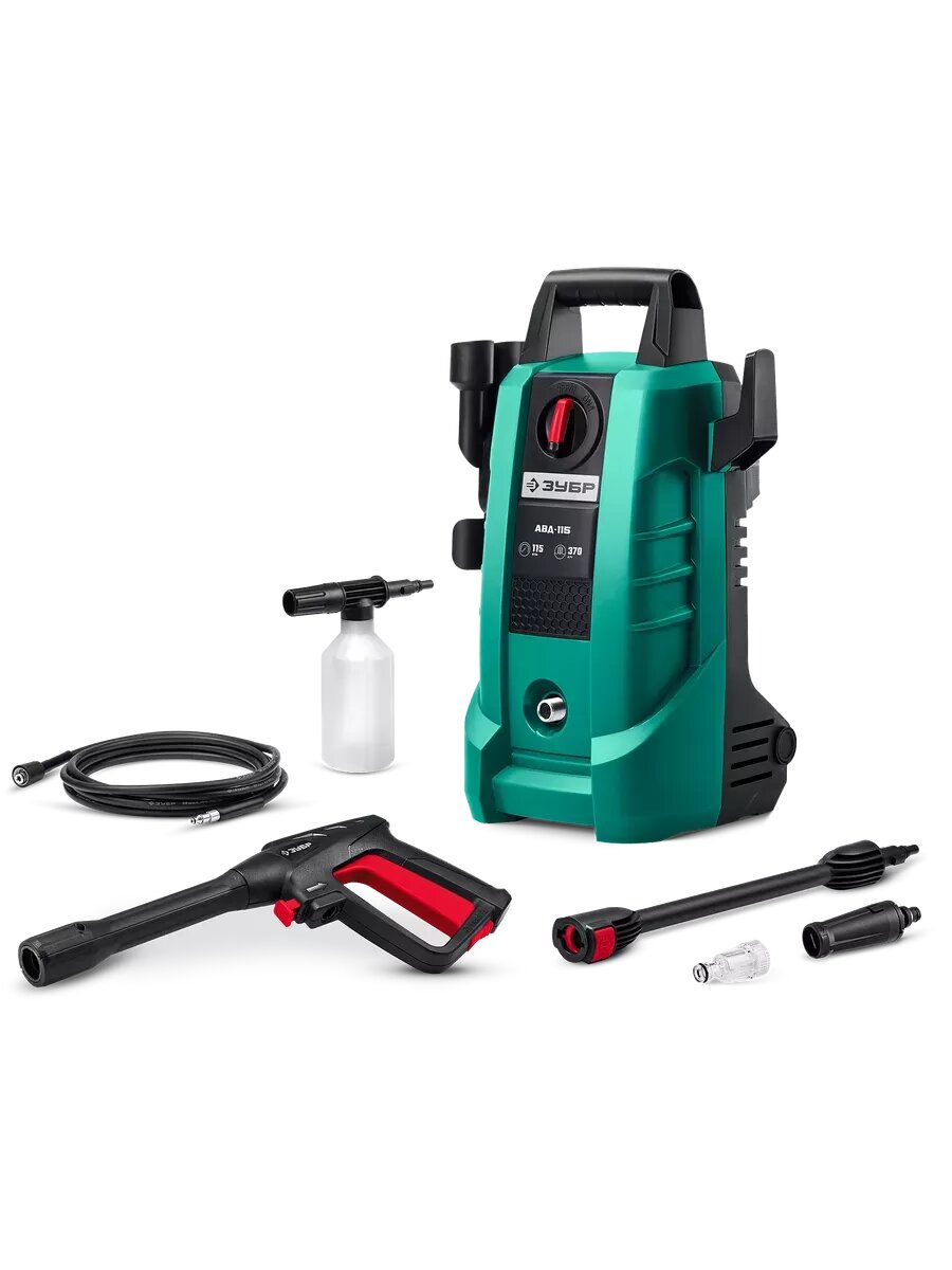 Мойка высокого давления ЗУБР АВД-115, пистолет МИГ-180, 115 атм, 1500 Вт