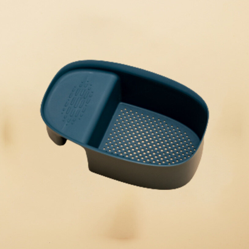 Подвесная решетка для раковины, пластиковая сетка для овощей и посуды, цвет серен-синий, корзина для сушки посуды в