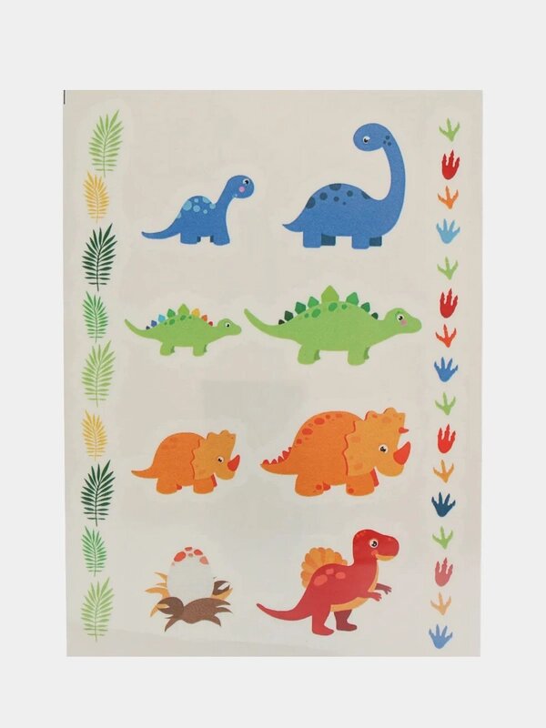 Переводные мини-тату MIMITOO "Динозавры", цветные