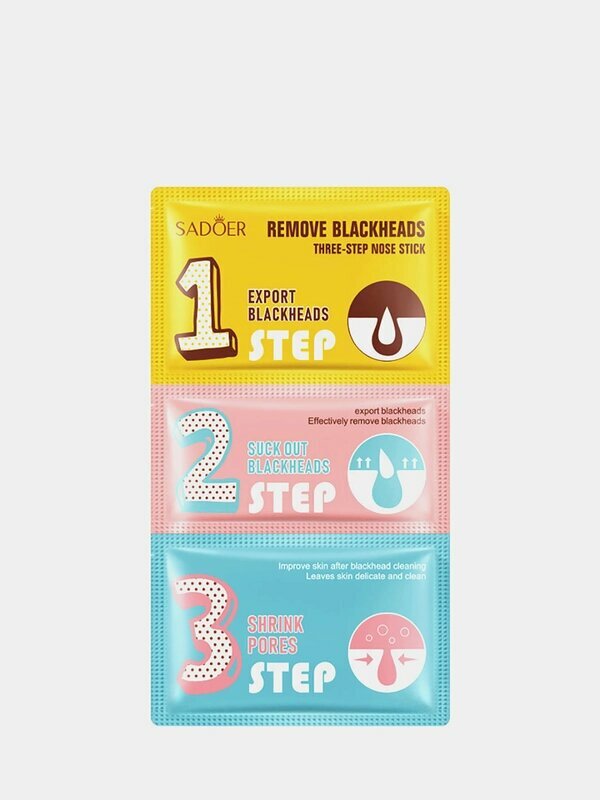 Система очистки пор от черных точек, полоски для носа от черных точек