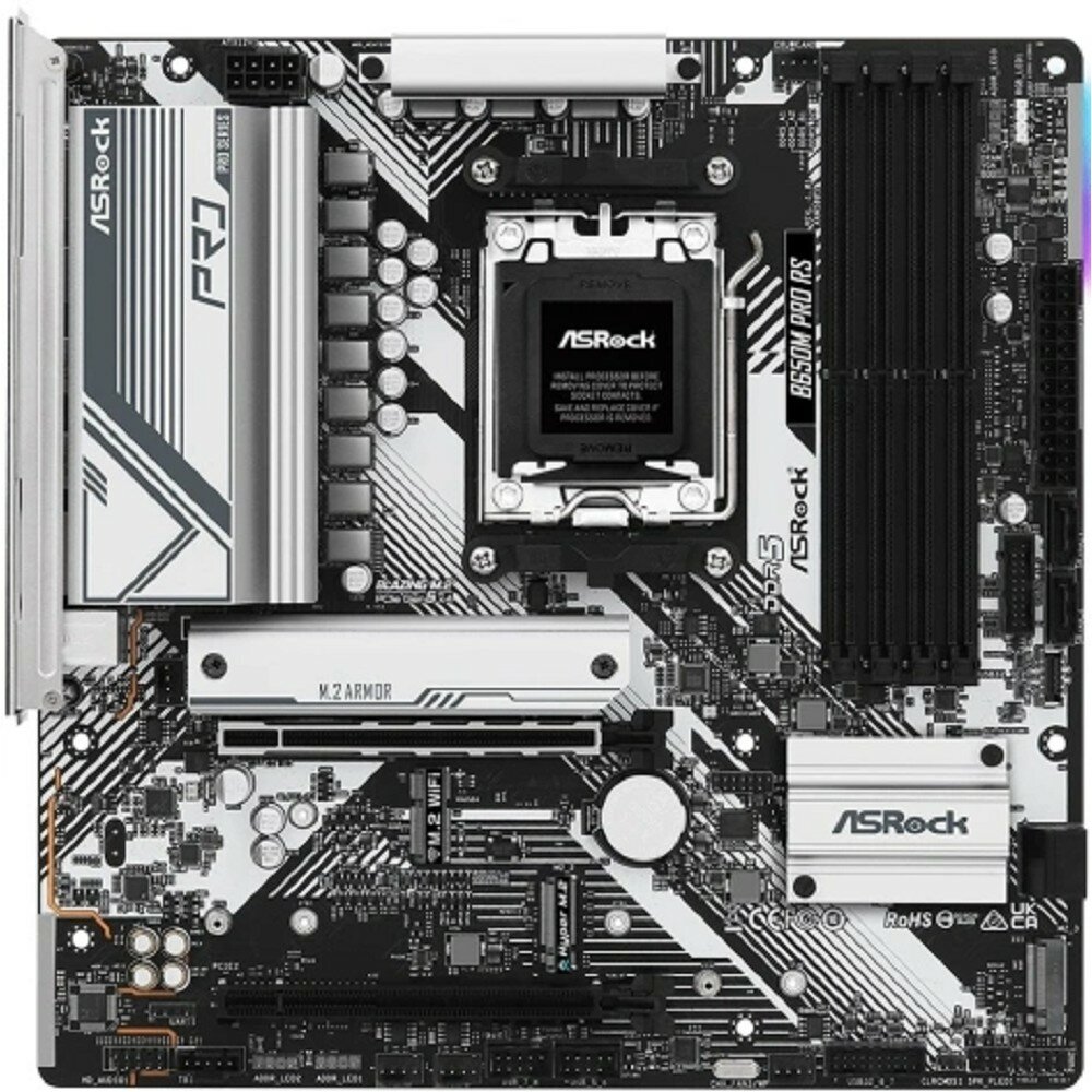 ASRock Материнская плата B650M Pro RS Socket AM5 4хDDR V 3хM.2