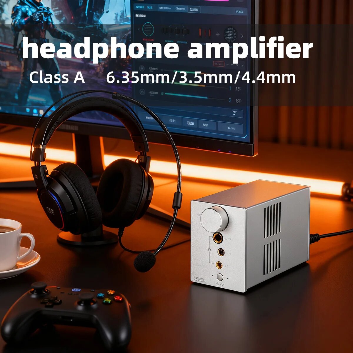 AE2 Усилитель для наушников HiFi Silver(220V)