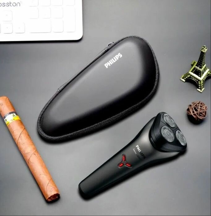 Чехол - футляр сумка для электробритвы Braun и мужского триммера или бритвы Philips