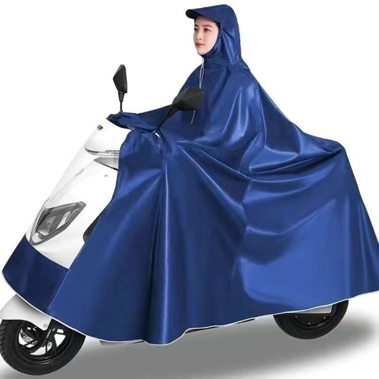 Дождевик для электросамоката, пончо, увеличенный, утолщенный, для мотоцикла, двойной, одинарный, для мужчин и женщин, водонепроницаемый, полный защитный чехол для ног