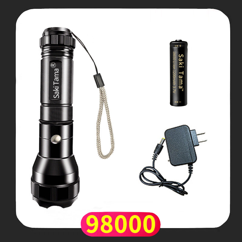 Светодиодный фонарик Сильный свет дальнего перезаряжаемые алюминиевого сплава портативный наружного освещения работы