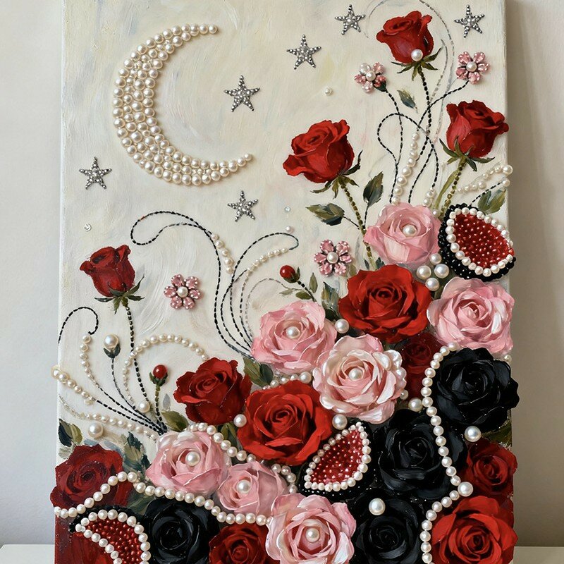 Солнечный цветок DIY Жемчужная живопись Ручная работа Креативный свежий исцеляющий цветочный подарок для друзей и лучших подруг Декоративная живопись