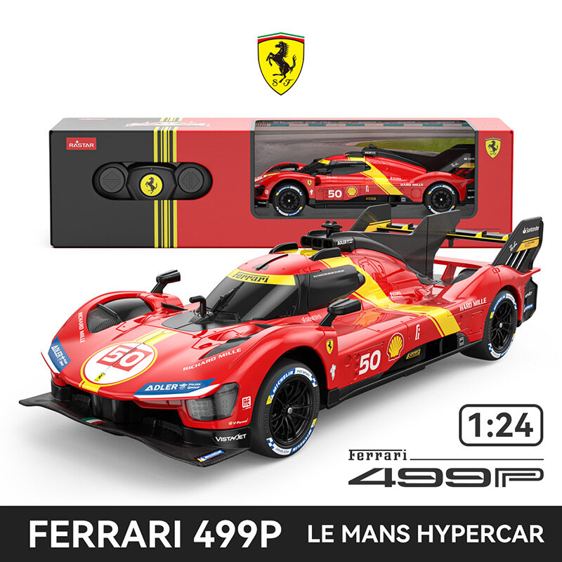 Подлинная модель автомобиля Ferrari 499P в масштабе 1:14 для гонок на Лемансе 24 часа с электронным дистанционным