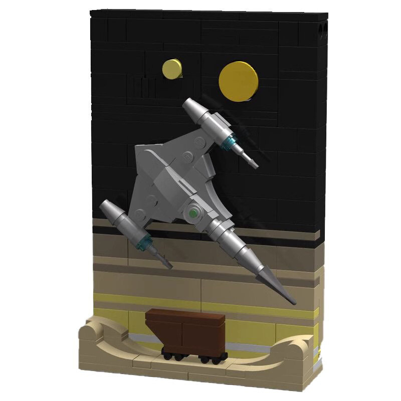 MOC-164225 История Татуина, серия Creative Planet, сборка сцены, игрушка-строительный блок