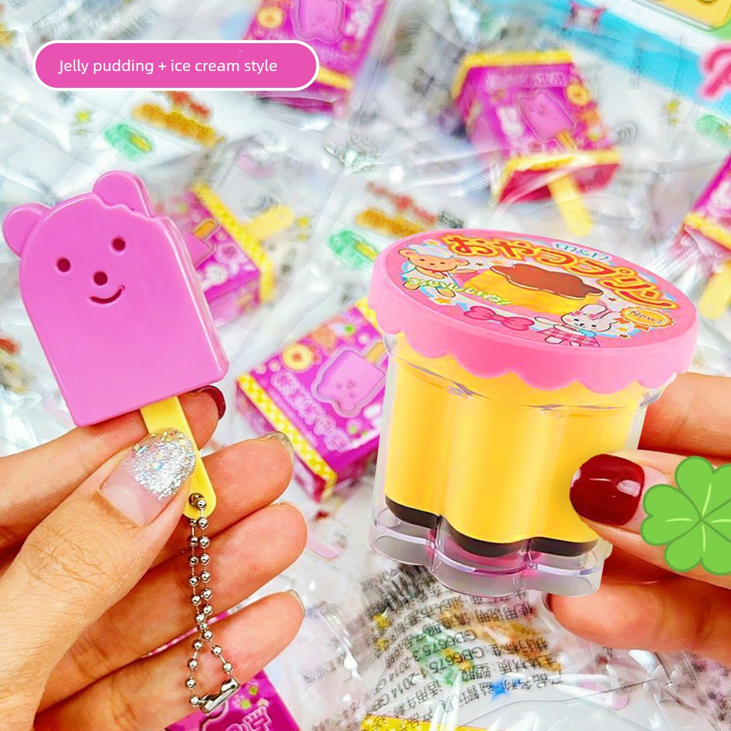 Миниатюрный набор игрушечных пудингов Miro: желейные пудинги со вкусом клубники для детских ролевых игр и имитации