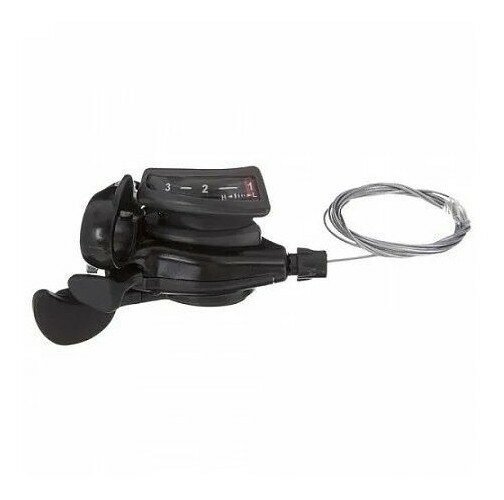 Шифтер Microshift TS50-L, 3 скорости, с тросом 1800 мм. на руль велосипеда