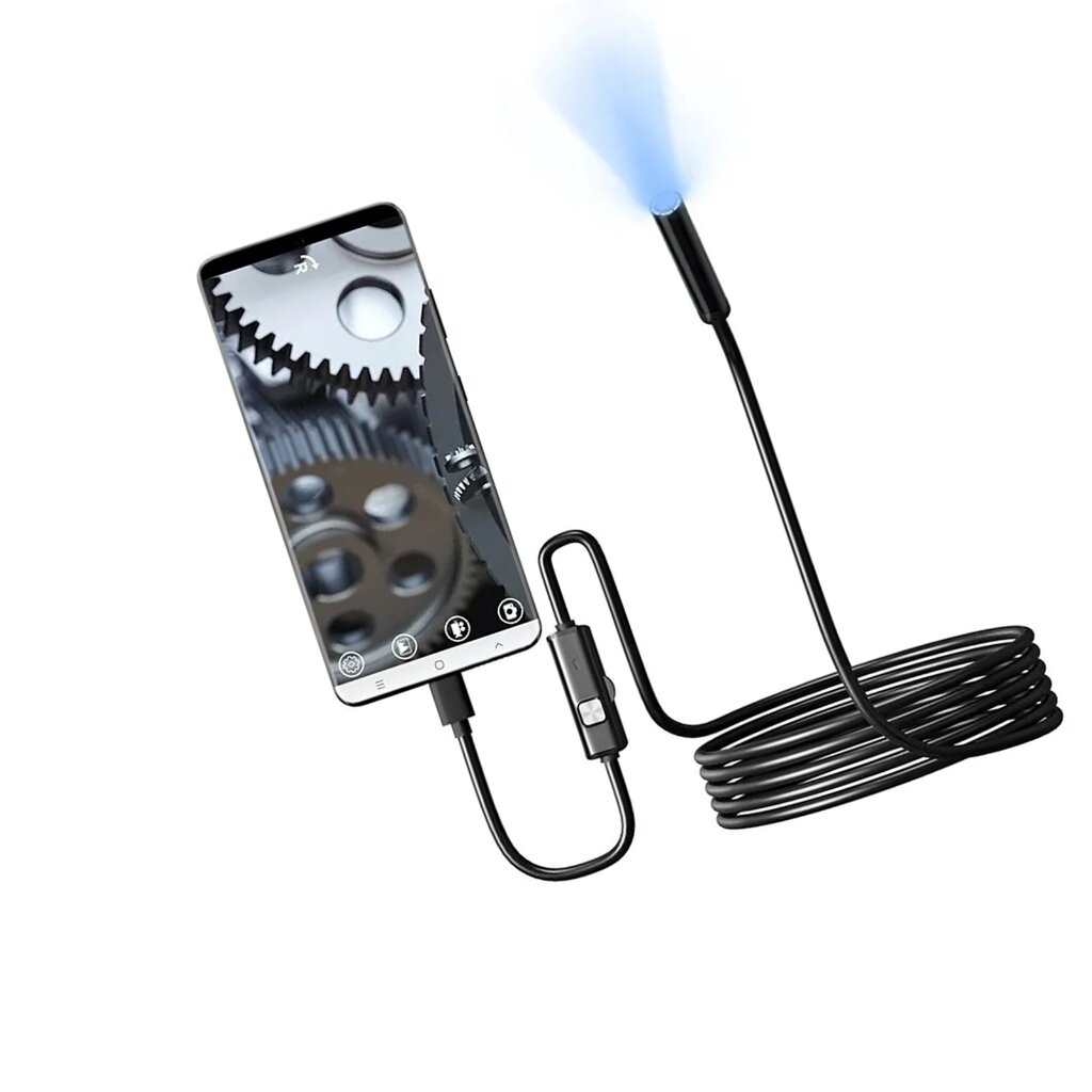 Водонепроницаемый эндоскоп USB Type C диаметром 7 мм для получения изображений с высокой четкостью изображения