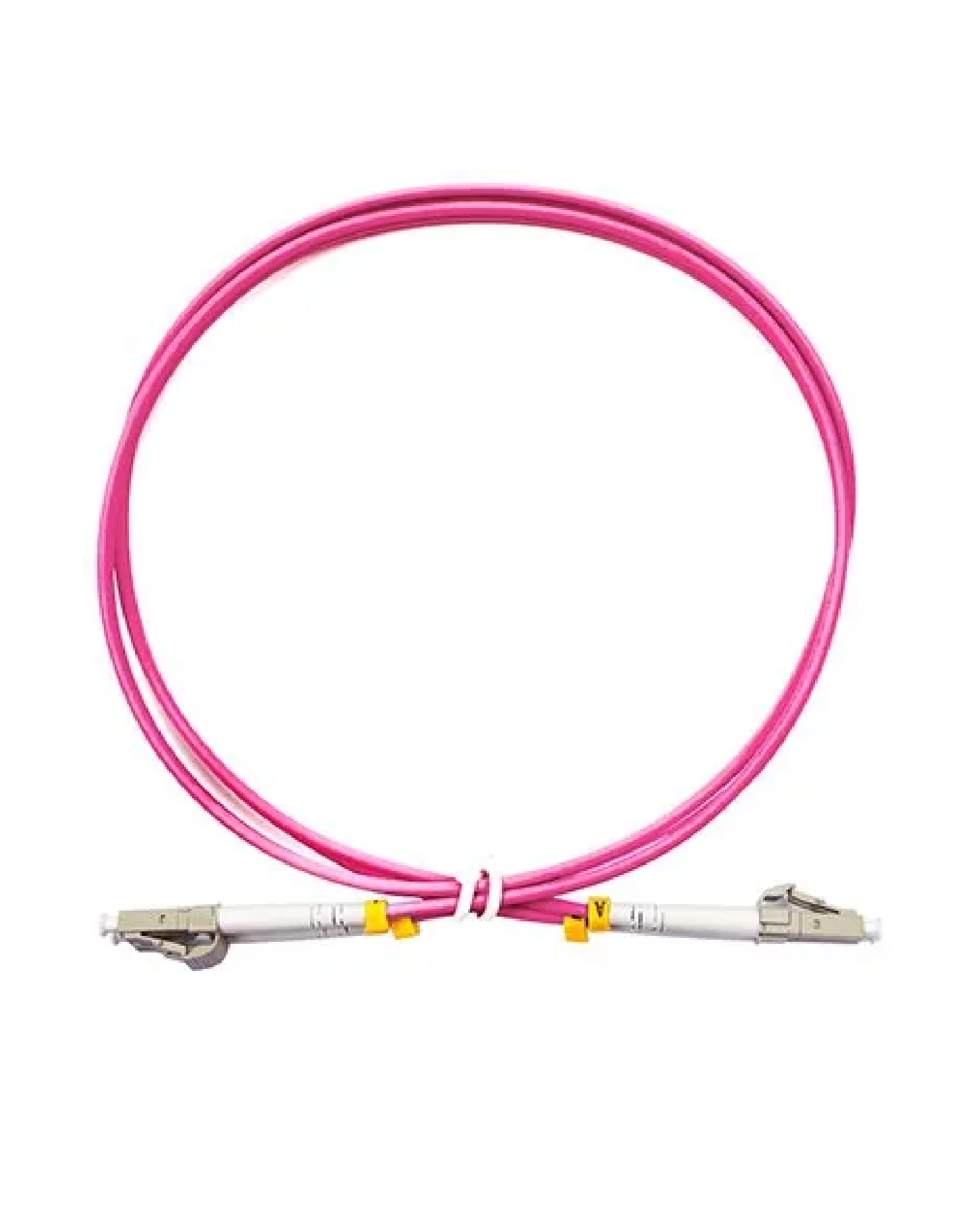 Патч-корд волоконно-оптический Cabeus FOP-50-OM4-LC-LC-0,5m duplex, LC-LC 50/125 mm OM4, 0,5м, LSZH