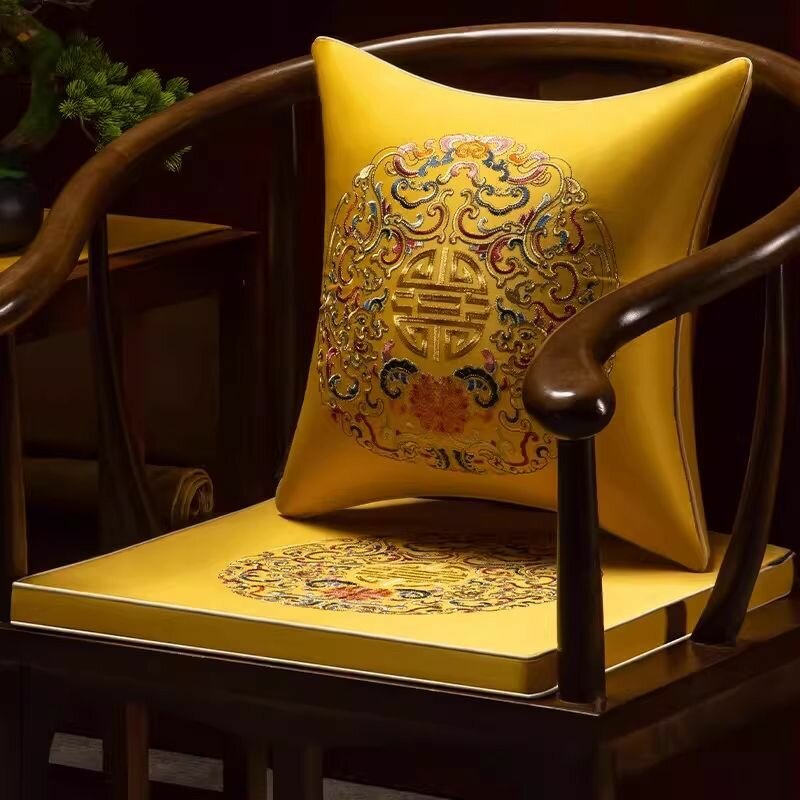 Кресло из красного дерева в китайском стиле, подушка для дивана из латекса, сиденье, индивидуальная подушка для сиденья, столик для чая, кресло из массива дерева, обеденное кресло, подушка для кресла