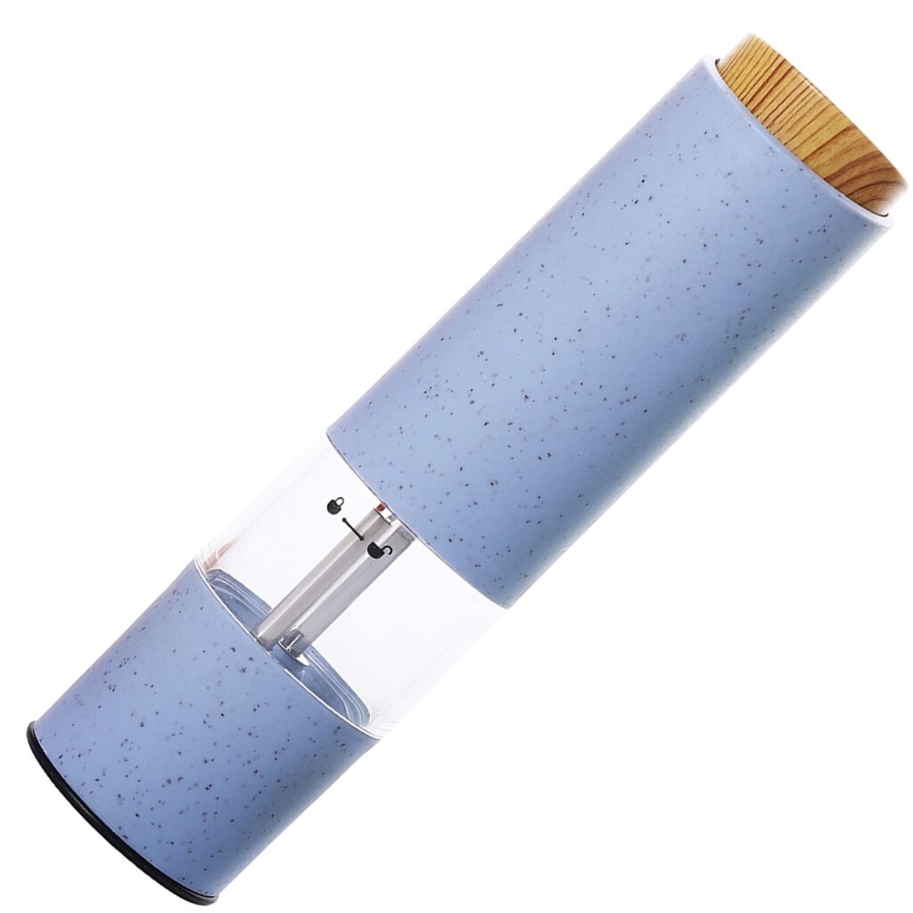 Электрическая измельчительница перца, различные цветные пластиковые измельчители, измельчители перца и морской соли на батарейках -синий