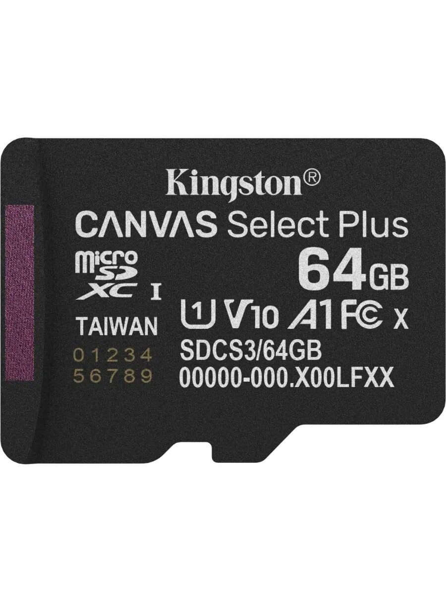 Флеш карта microSDXC 64GB SDCS3/64GBSP Canvas Select Plus V10 A1 w/o adapter