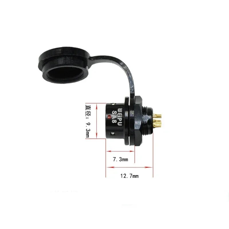 JIYUE WEIPU SA8 Коннектор 6pin male socket