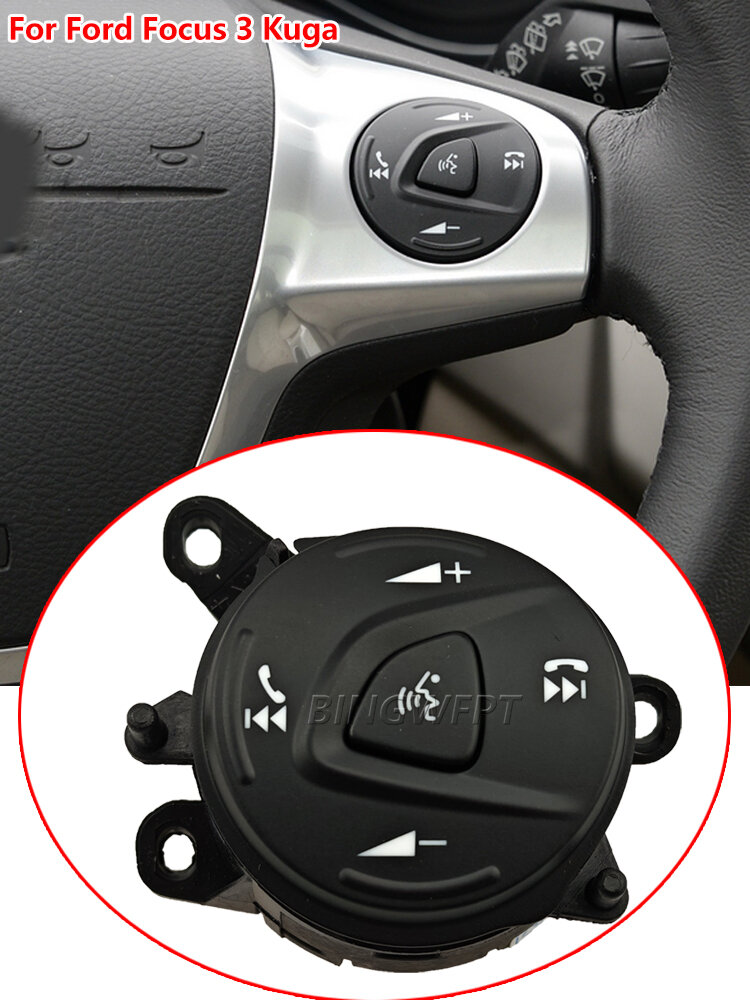 Кнопки на руль Ford Focus 3 и Kuga 2012-2015 — мультируль для управления аудио и регулировки громкости DT1T-9E740-AA
