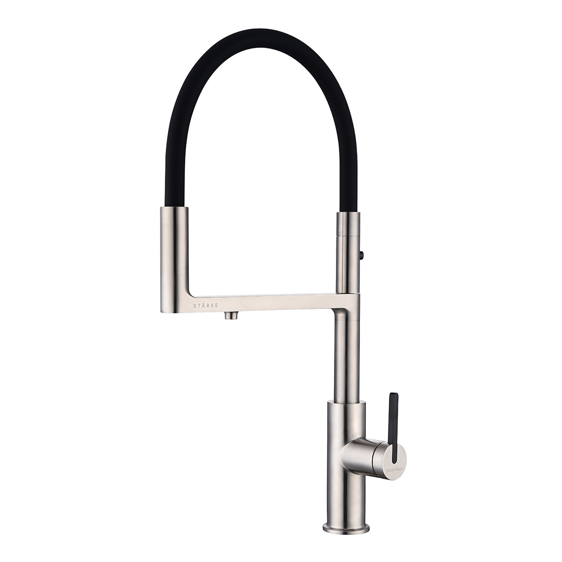 Смеситель Paulmark TORNADO To213402-BS брашированная сталь с подключением к фильтру