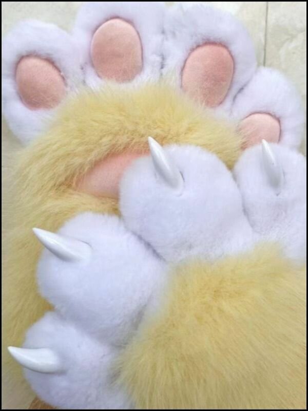 Перчатки с лапами животных Мягкие перчатки лапки кошки