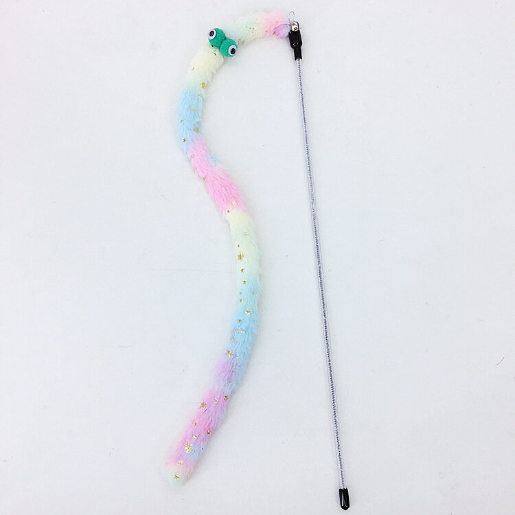 Производитель Star Wisdom Cat, оптовая продажа, долговечная жевательная игрушка для котят, плюшевая длинная полоска с колокольчиком, игрушка для самостоятельного развлечения кошек, кошачьи принадлежности