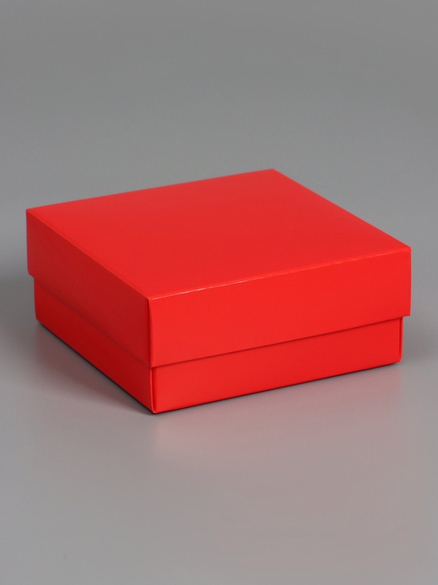 Коробка складная, крышка-дно, красная, 12 х 12 х 5 см 10919409