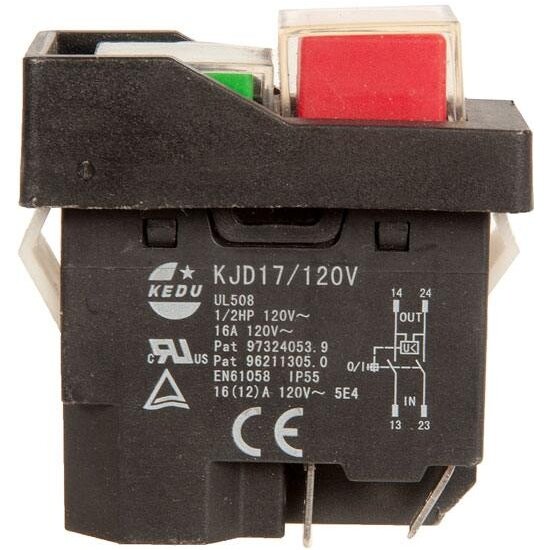 Выключатель Rocknparts для бетономешалки/плиткореза, 4 контакта (G1067-1) 301107