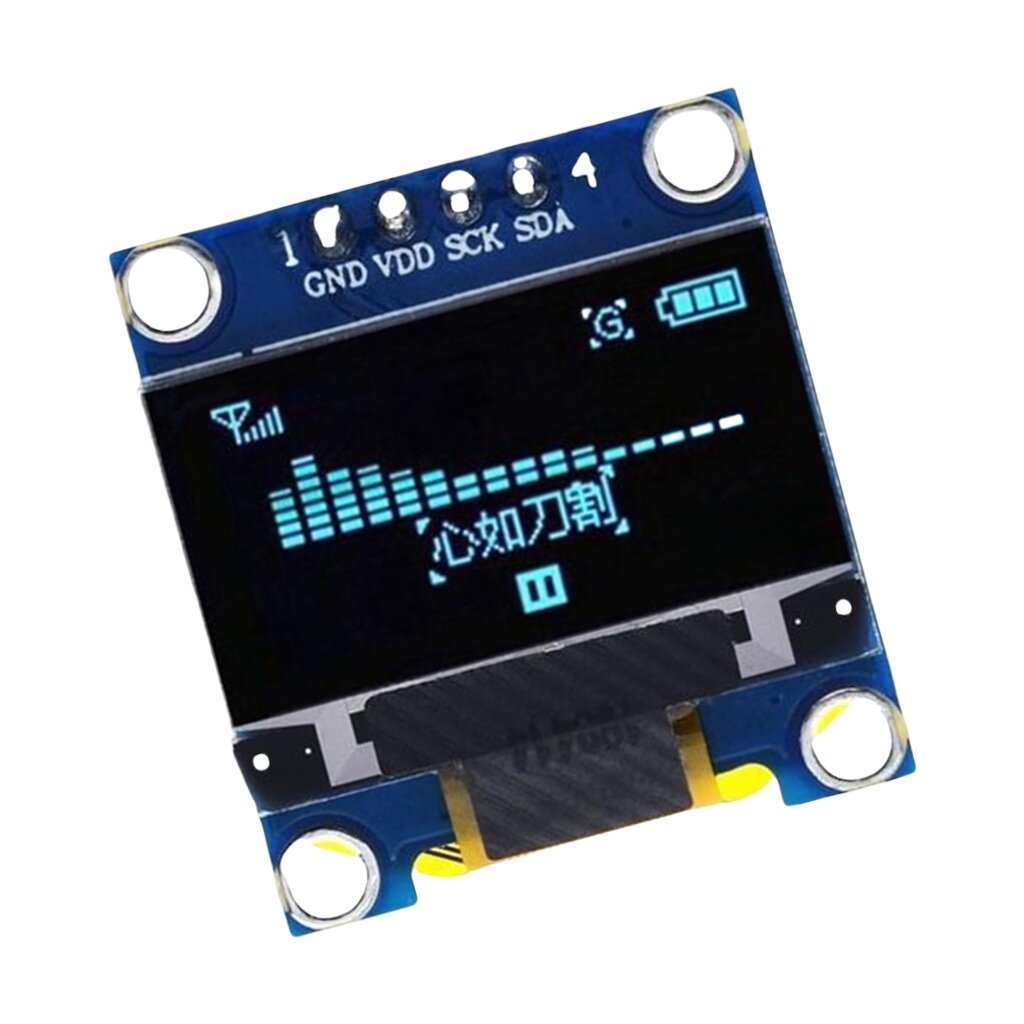 Mini 0,96-дюймовая OLED-панель Идеально подходит для электронного проекта с напряжением 3,3-5 В VDD
