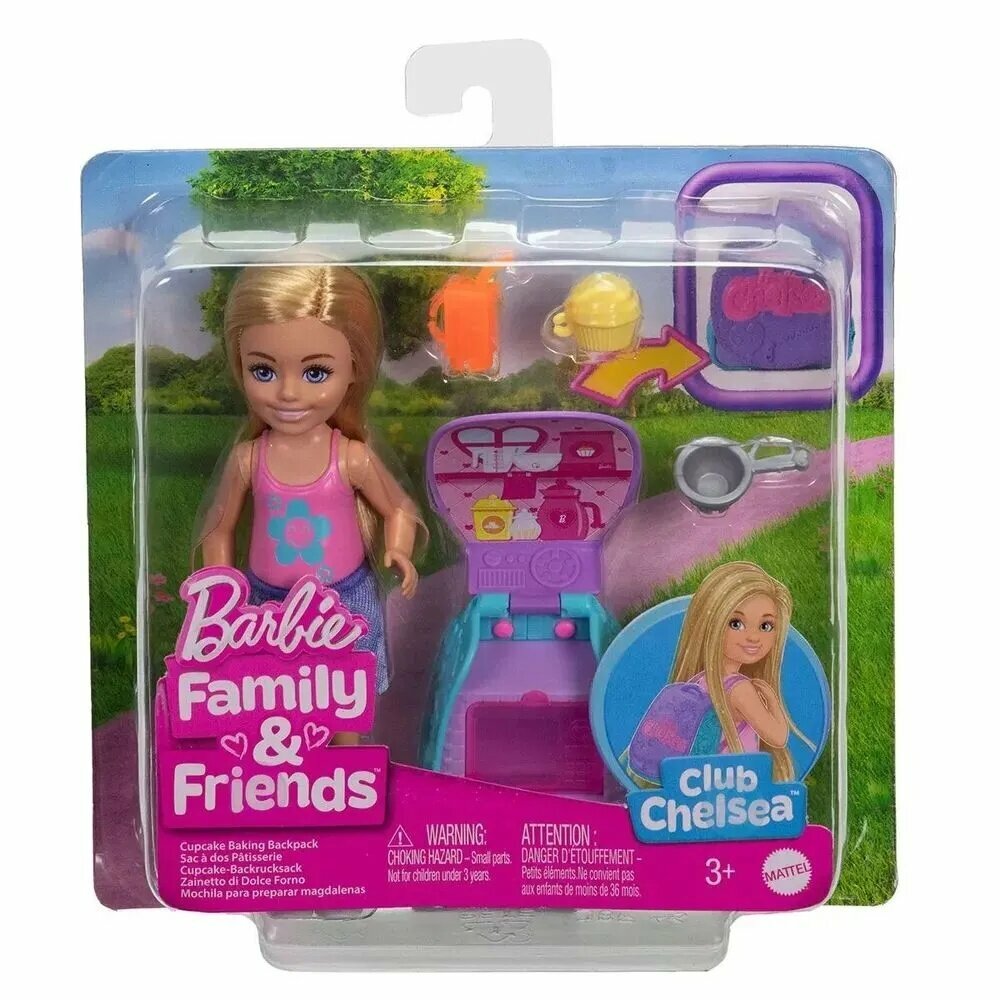 Рюкзак Barbie Chelsea, игровой набор для кексов JBF46