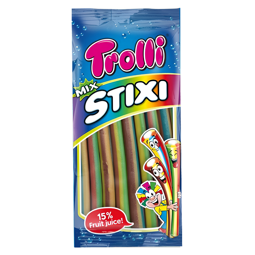 Trolli Stixi Mix жевательный мармелад палочки микс 85 гр
