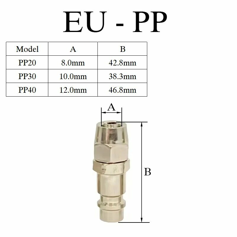 Европейский стандарт ЕС для фитингов для воздушных шлангов, муфта, аксессуары для компрессора, пневматический быстрый соединитель, фитинг для выпуска компрессора