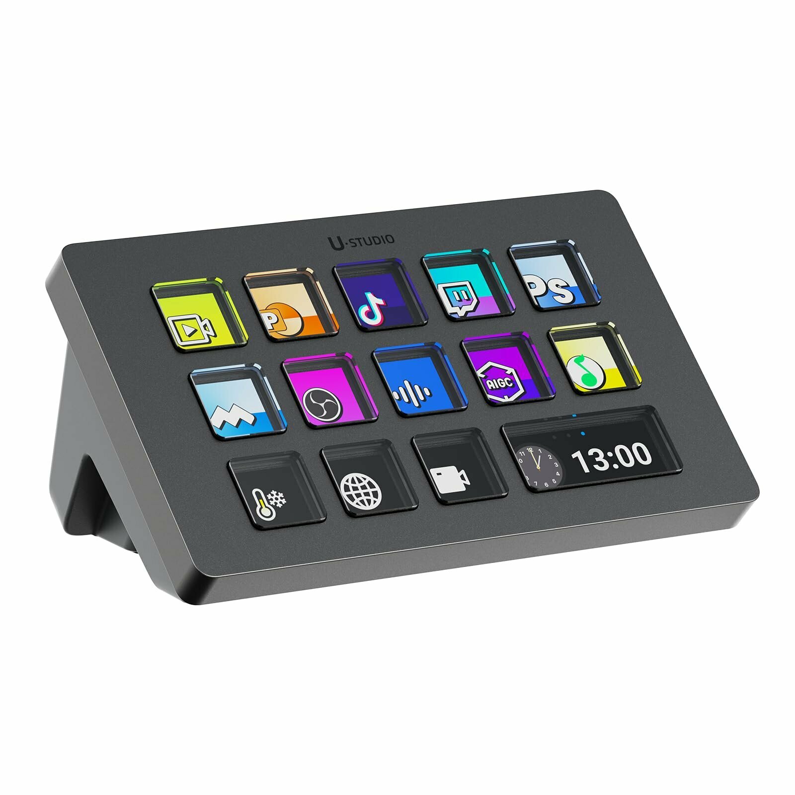 Stream Deck Ulanzi D200 с 14 настраиваемыми клавишами и дисплеем для OBS, YouTube, Twitch, монтажа и автоматизации задач